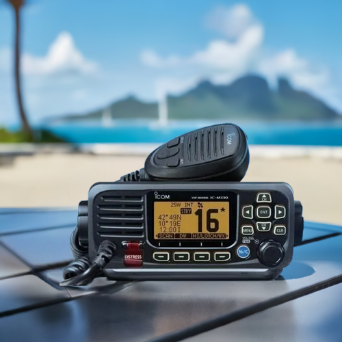 Icom IC-F5022M VHF marine base station is a reliable communication ...