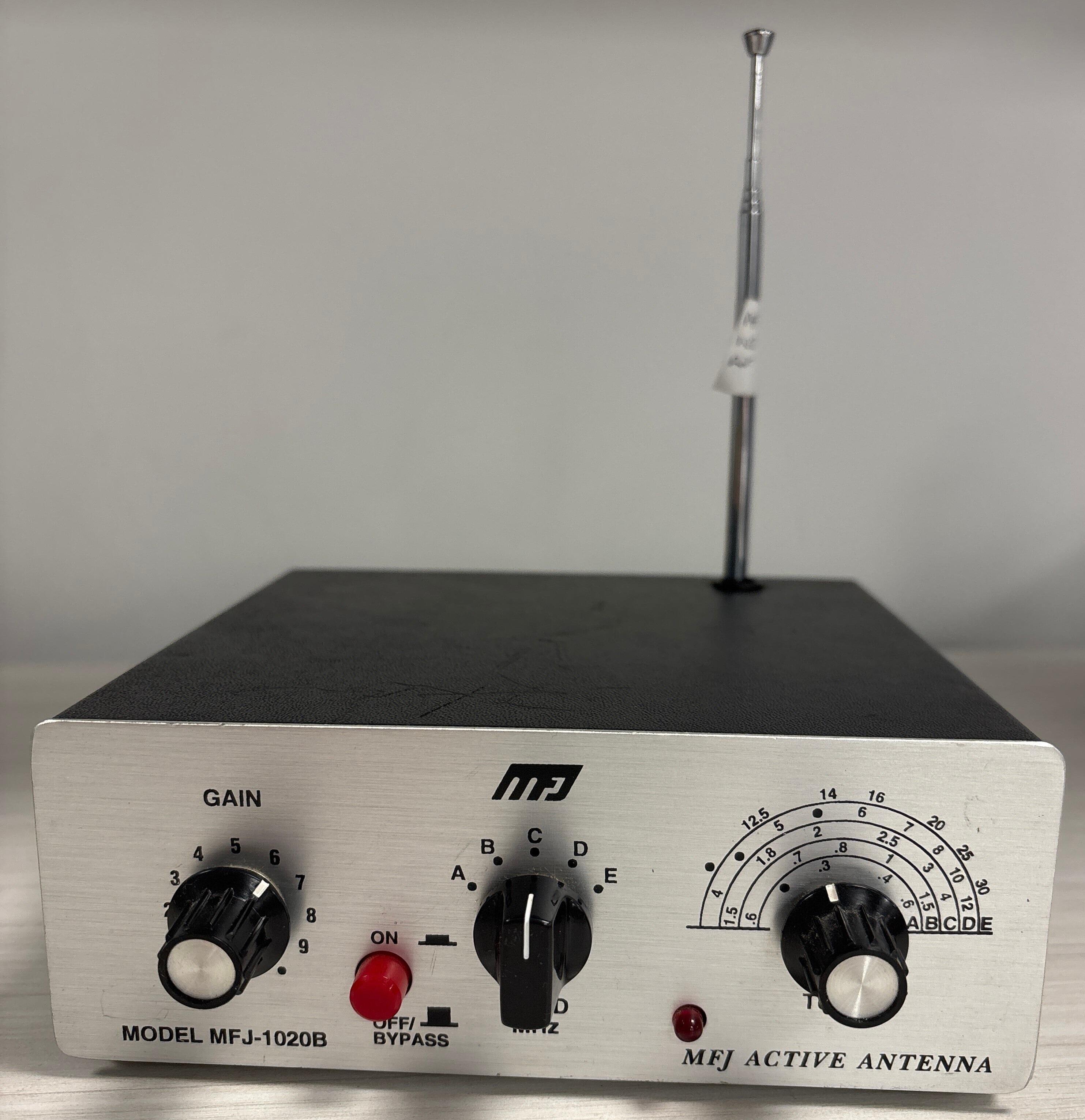 Second Hand MFJ-1020B Active Antenna coverage across five bands ...