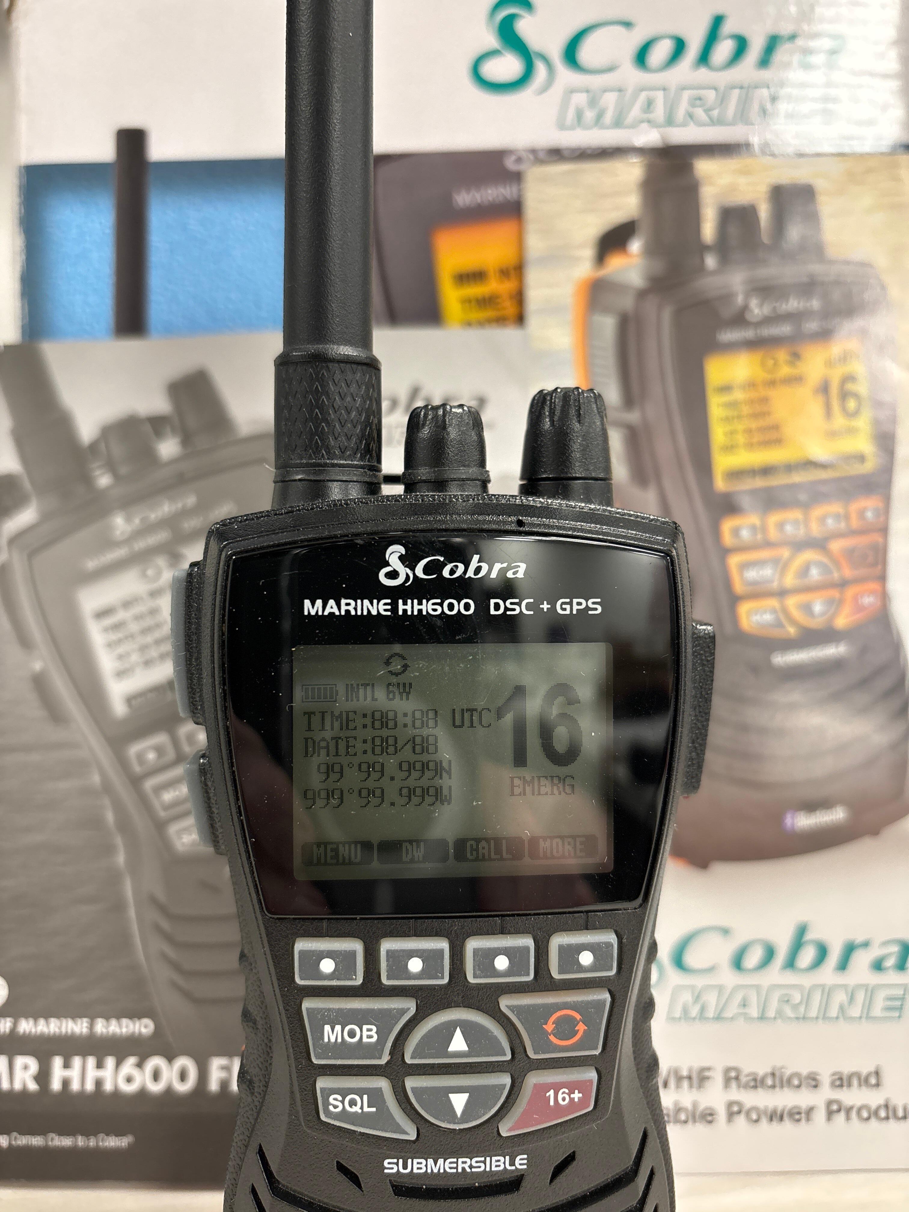 Second Hand Cobra MR HH600 FLT GPS BTE marine handheld - Radioworld UK