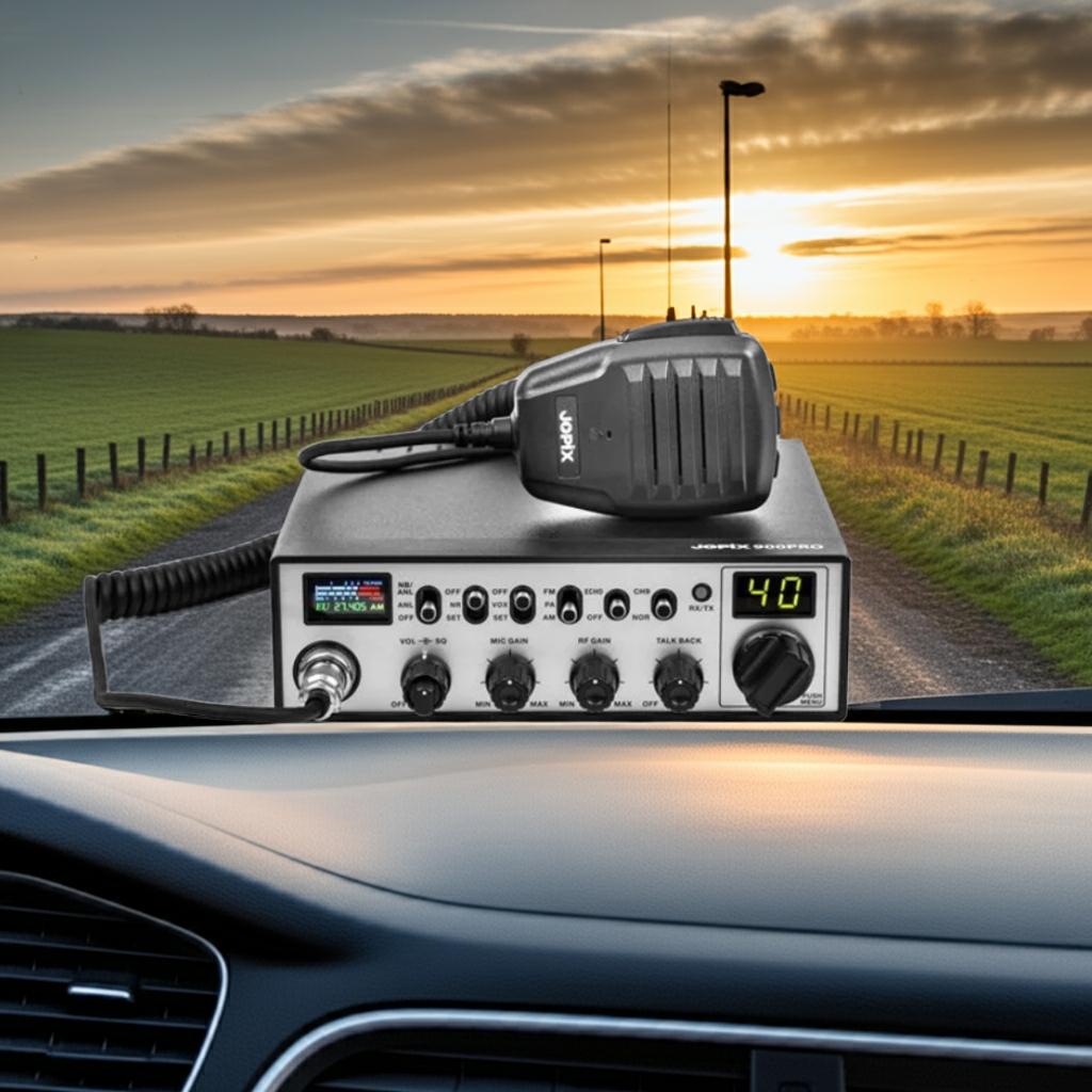 Jopix 900PRO CB Radio – Multi-Standard AM/FM Mobile Transceiver - Radioworld UK