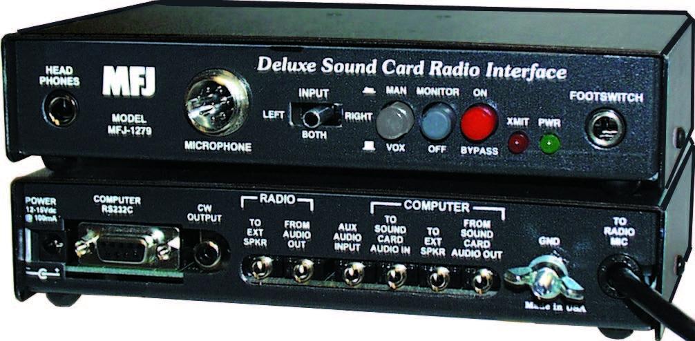 MFJ-1279TX Ultimate Sound Card Interface w/ Software, 4-Pin Roun