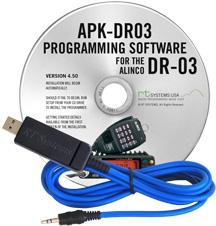 APK-DR03 Programming Software and USB-29A cable for the Alinco D