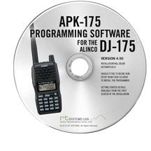 APK-175 Programming Software Only for the Alinco DJ-175