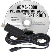 ADMS-8000 Programming Software and USB-29B cable for the Yaesu F