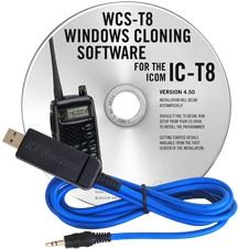 WCS-T8 Programming Software and USB-29A cable for the Icom IC-T8