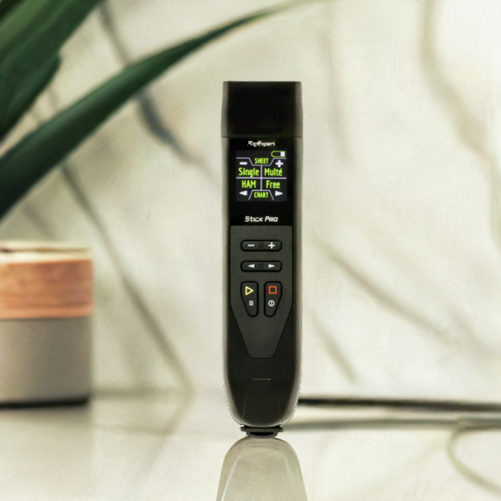 Rigexpert Stick Pro offers a frequency range from 0.1 to 600 MHz ...