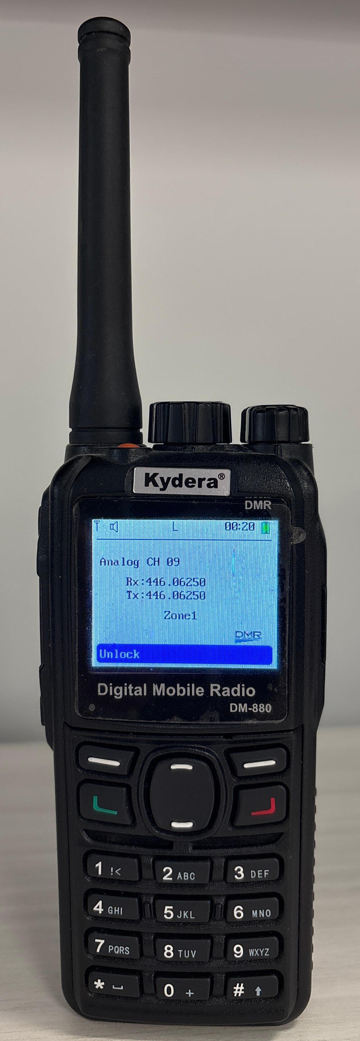 Second Hand Kydera DR-880 UHF Analog/Digital 5 Watt DMR Portable Radio ...