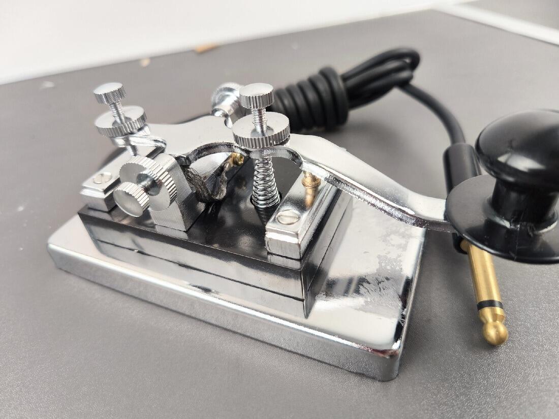 Chelegence CQ-K553 Chrome Straight CW Key - Radioworld UK BIG savings ...