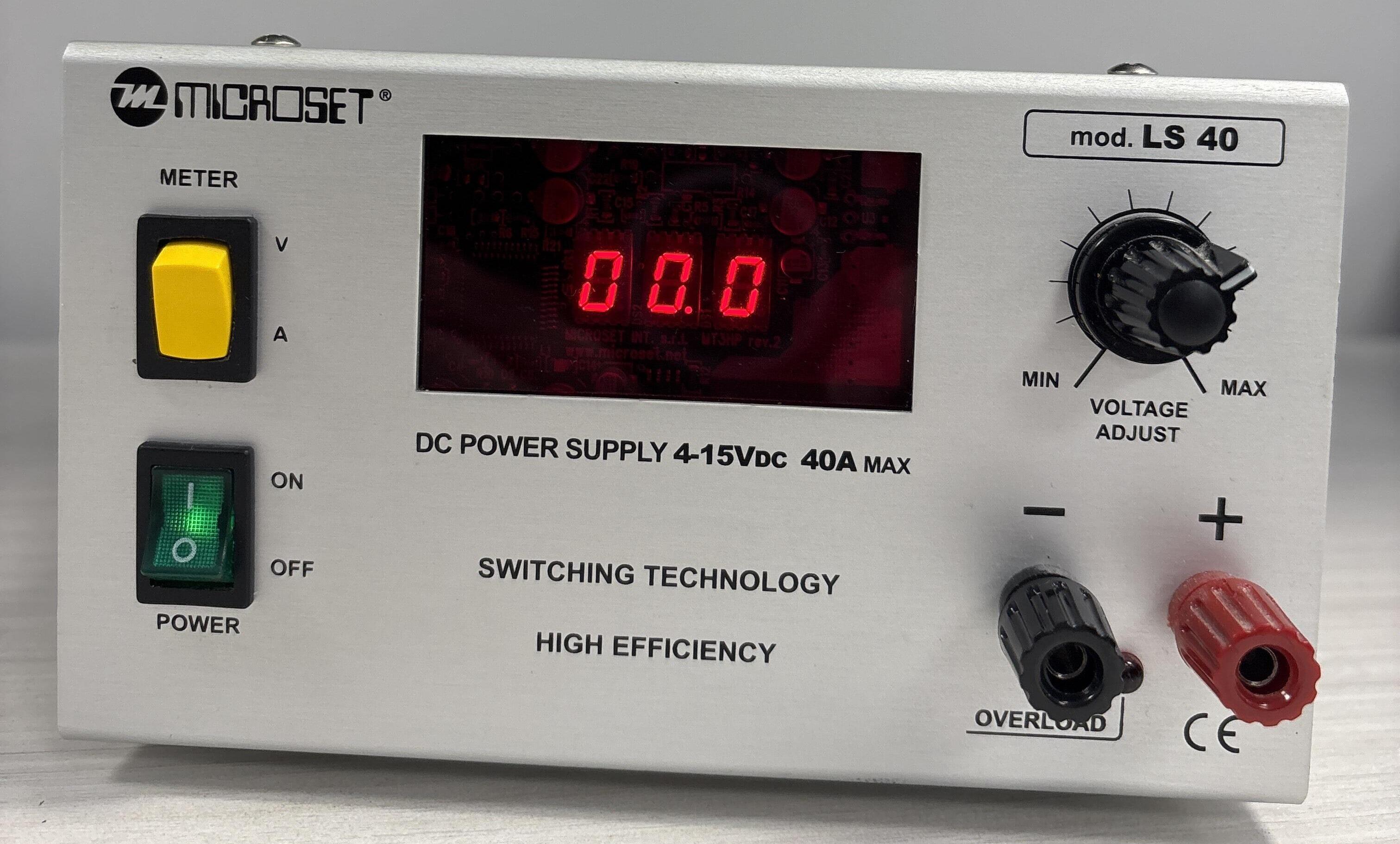 Second Hand Microset LS-40 Adjustable Power Supply 40A - Radioworld UK