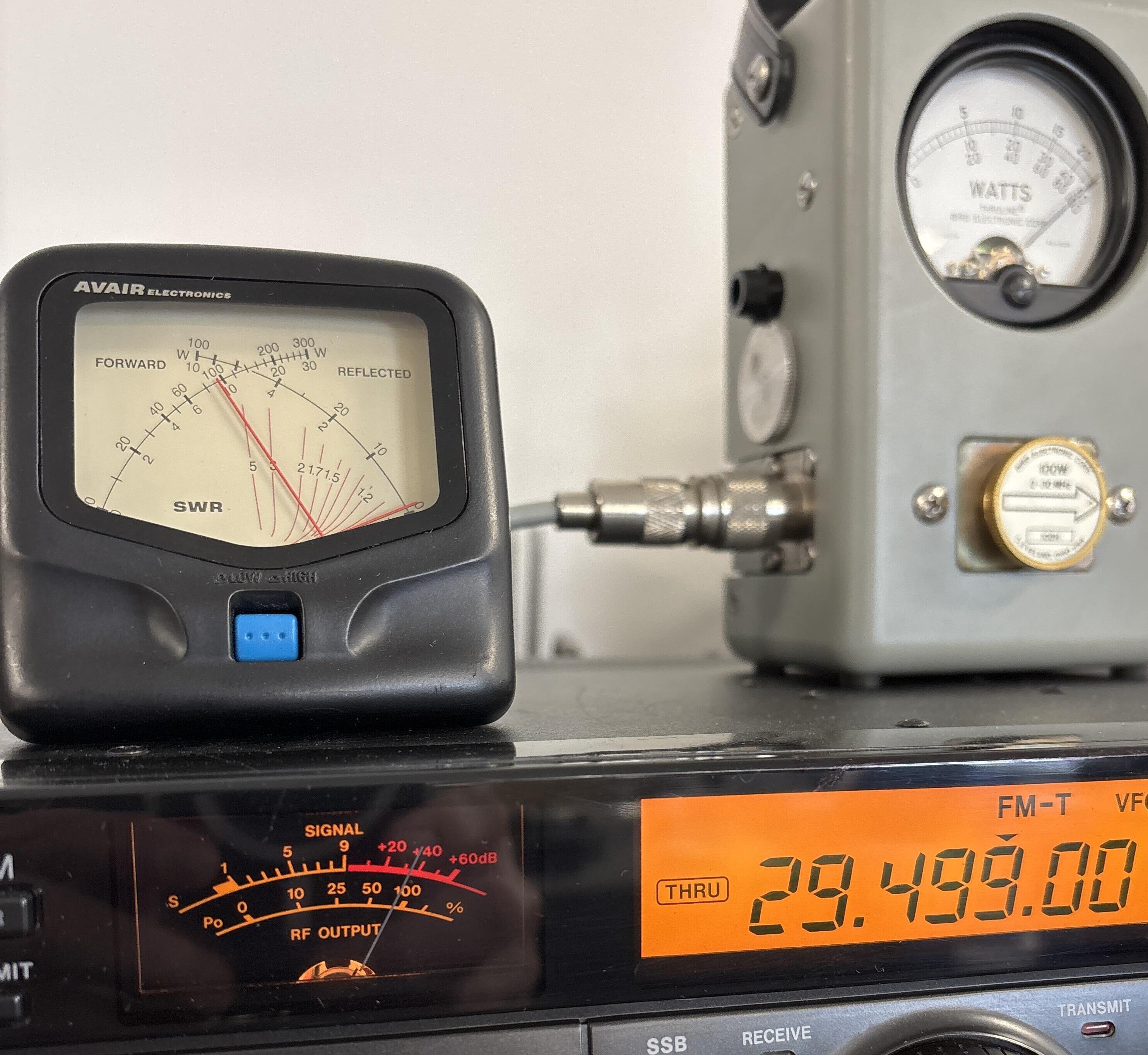 Second Hand Avair AV-20 SWR and Power Meter frequency range of 1.8 to ...