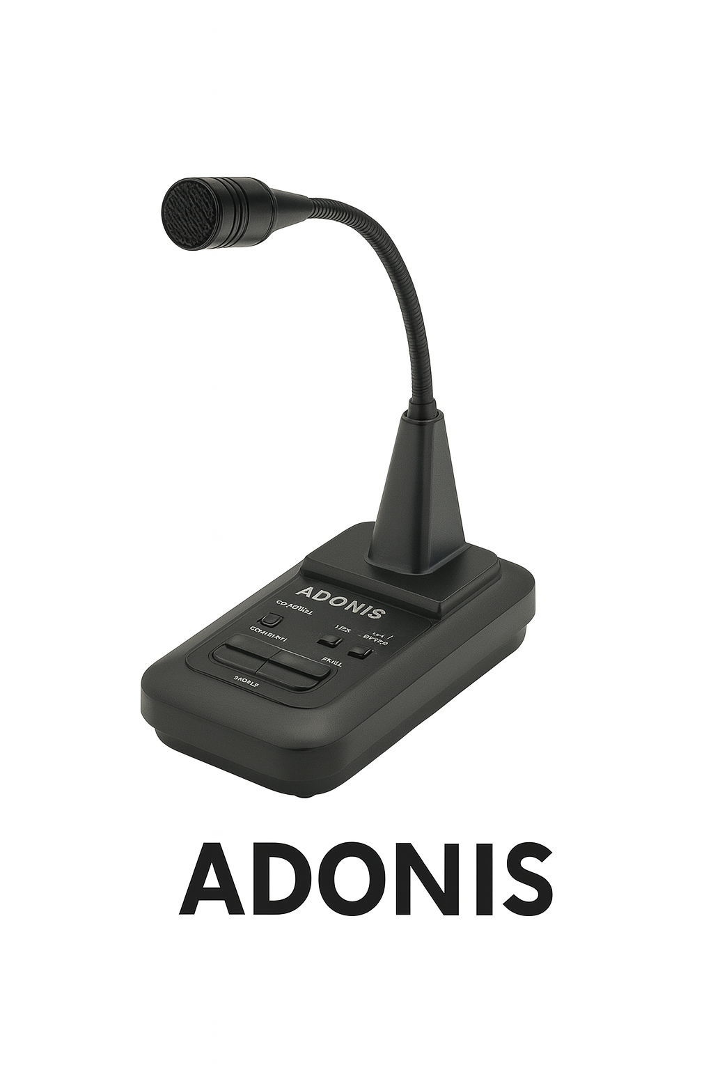 ADONIS Desktop Microphone – Gooseneck Mic & Control Base | Radioworld UK