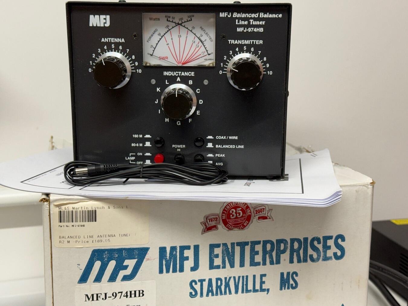 Second Hand MFJ-974HB Balanced Line Antenna Tuner | 6–160m