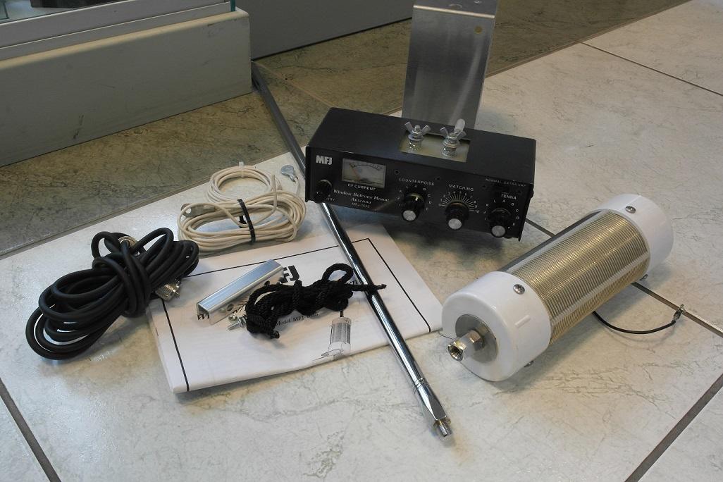 Second Hand MFJ-1625 80-6 Meter Window Balcony Antenna