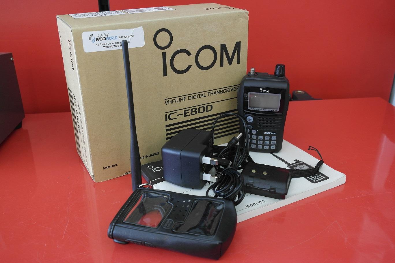 Second Hand IC-E80D Dual Band Digital Handheld Transceiver - RW UK