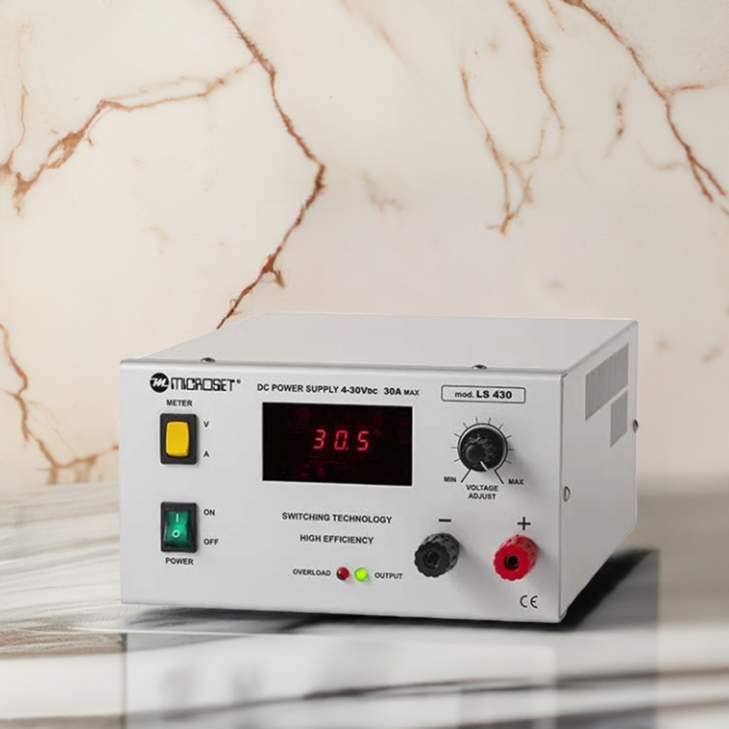 Microset LS430 switching power supply with voltage output adjust ...