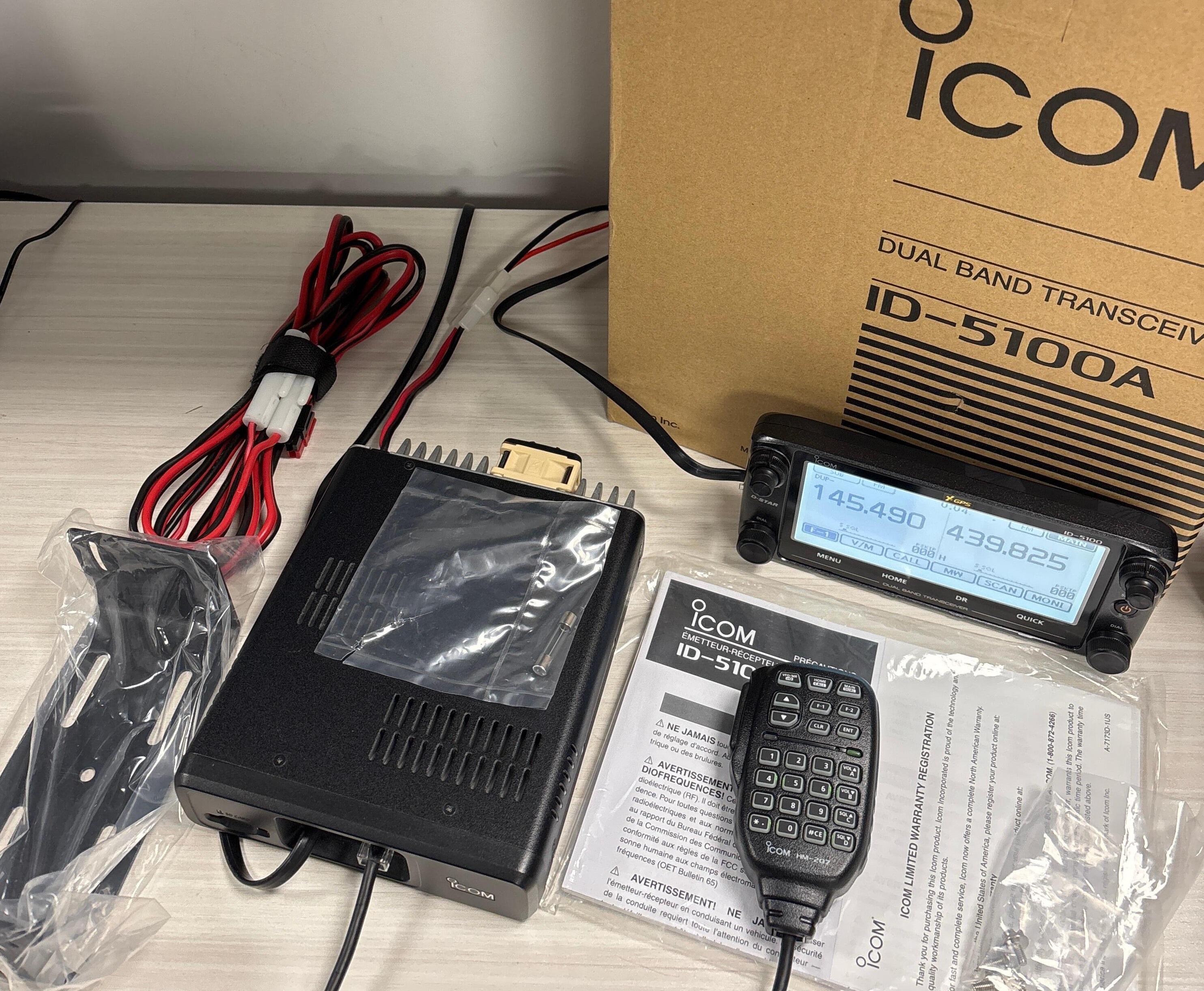 Second-hand Icom ID-5100A dual band D-Star mobile transceiver ...
