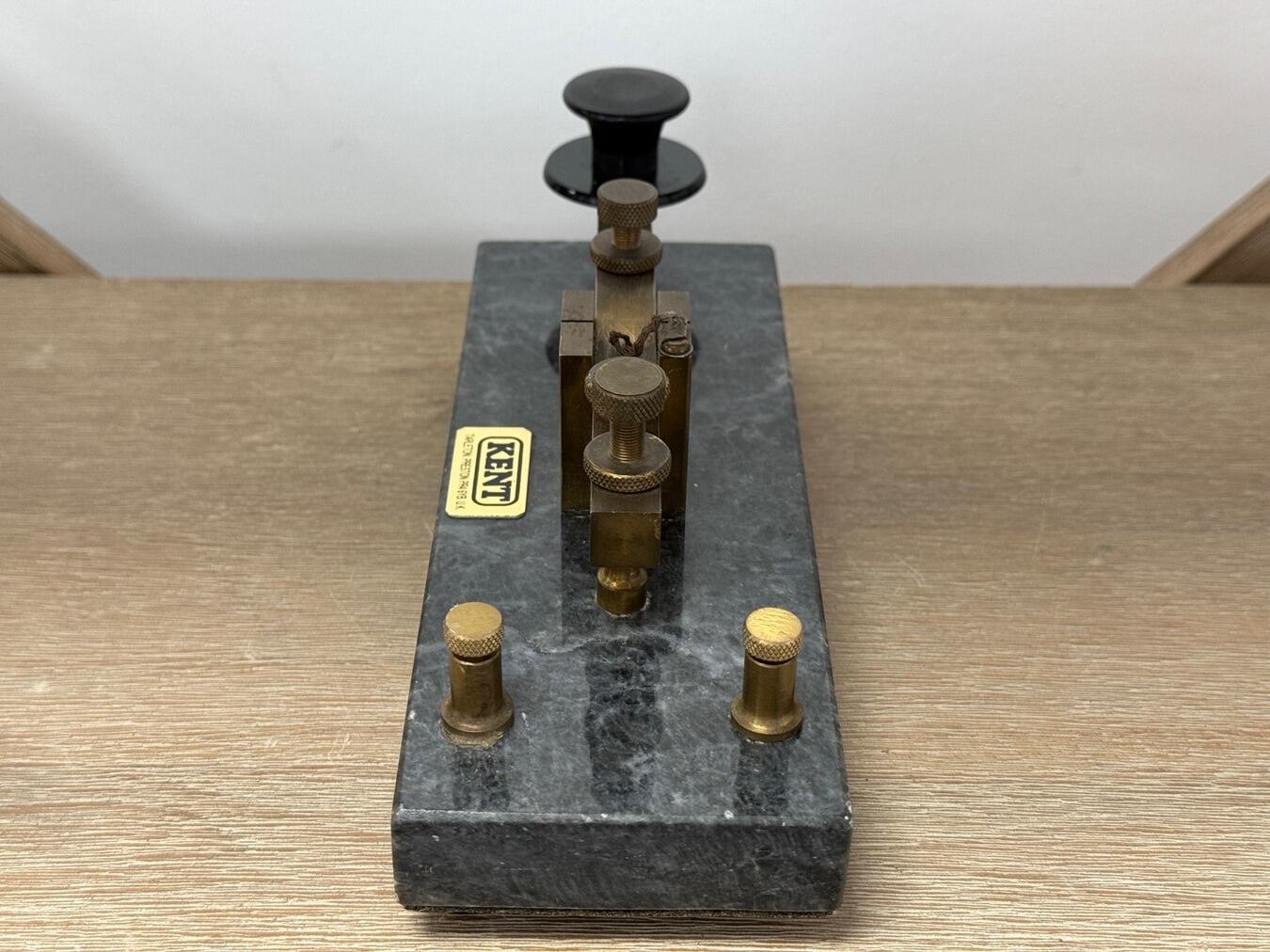 Second Hand Kent Straight Key Nickel Plated on Marble Base | Radioworld