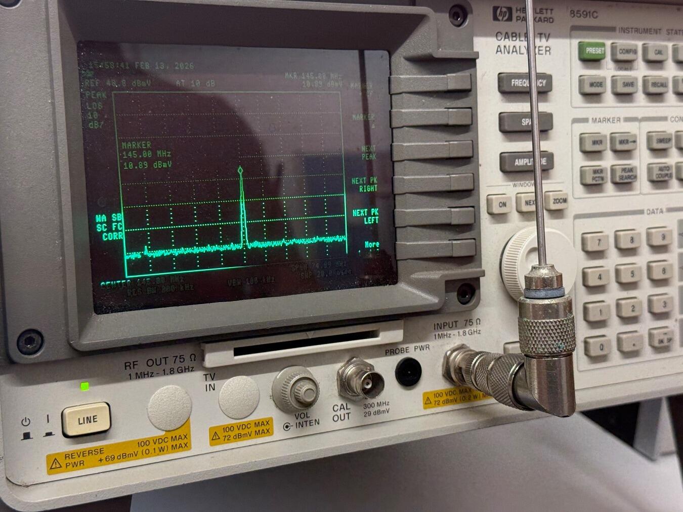 Second‑Hand Hewlett Packard 8591C Spectrum Analyzer | RF Test Equipment ...