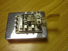Second Hand Hi-Mound Manipulator Paddle Key with chrome base - r