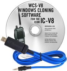WCS-V8 Programming Software and USB-29A cable for the Icom IC-V8
