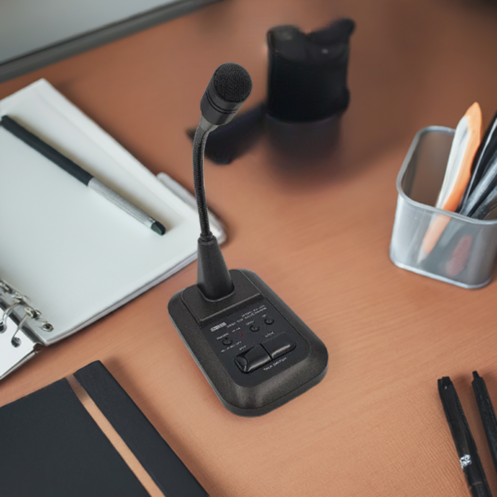 Adonis AM-UD1 Amplified Electret Base Desk Top Microphone at Radioworld UK