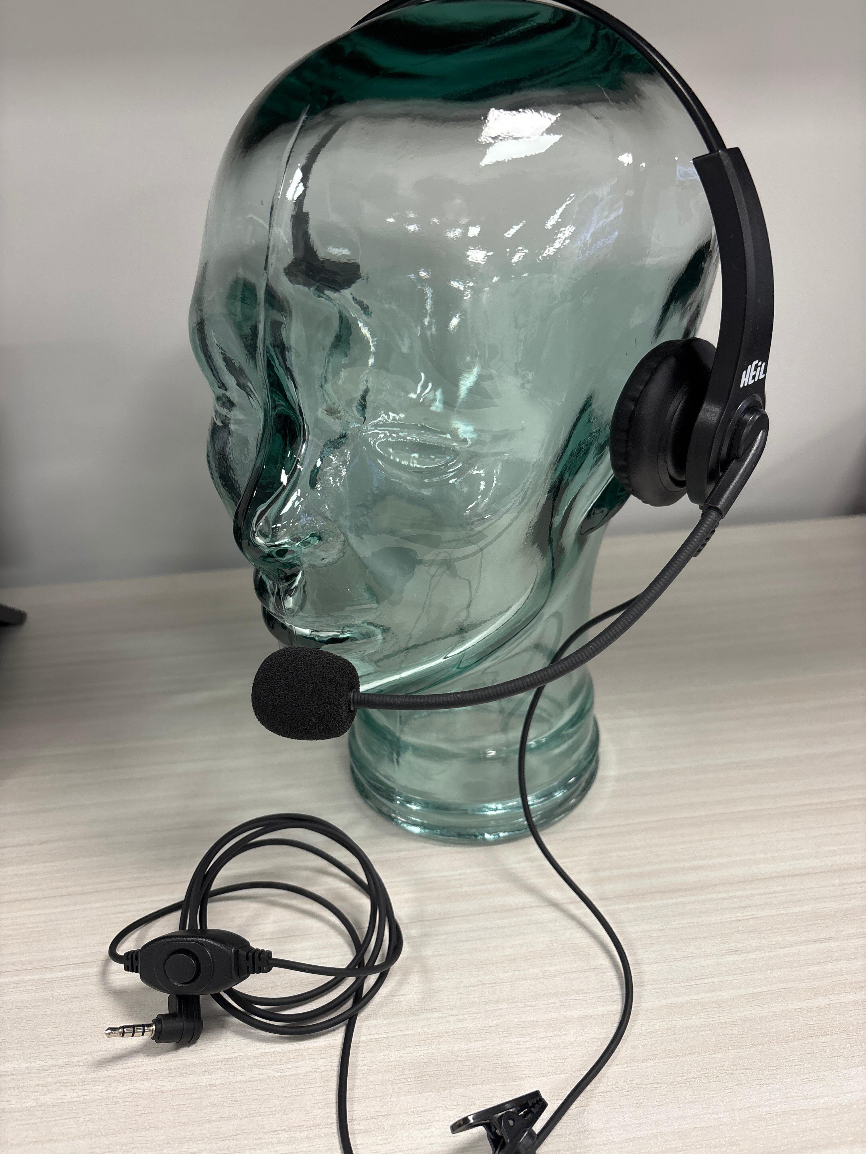 heil Handie talkie headset Single sided (HTH) for use with Yaesu 4-pin ...