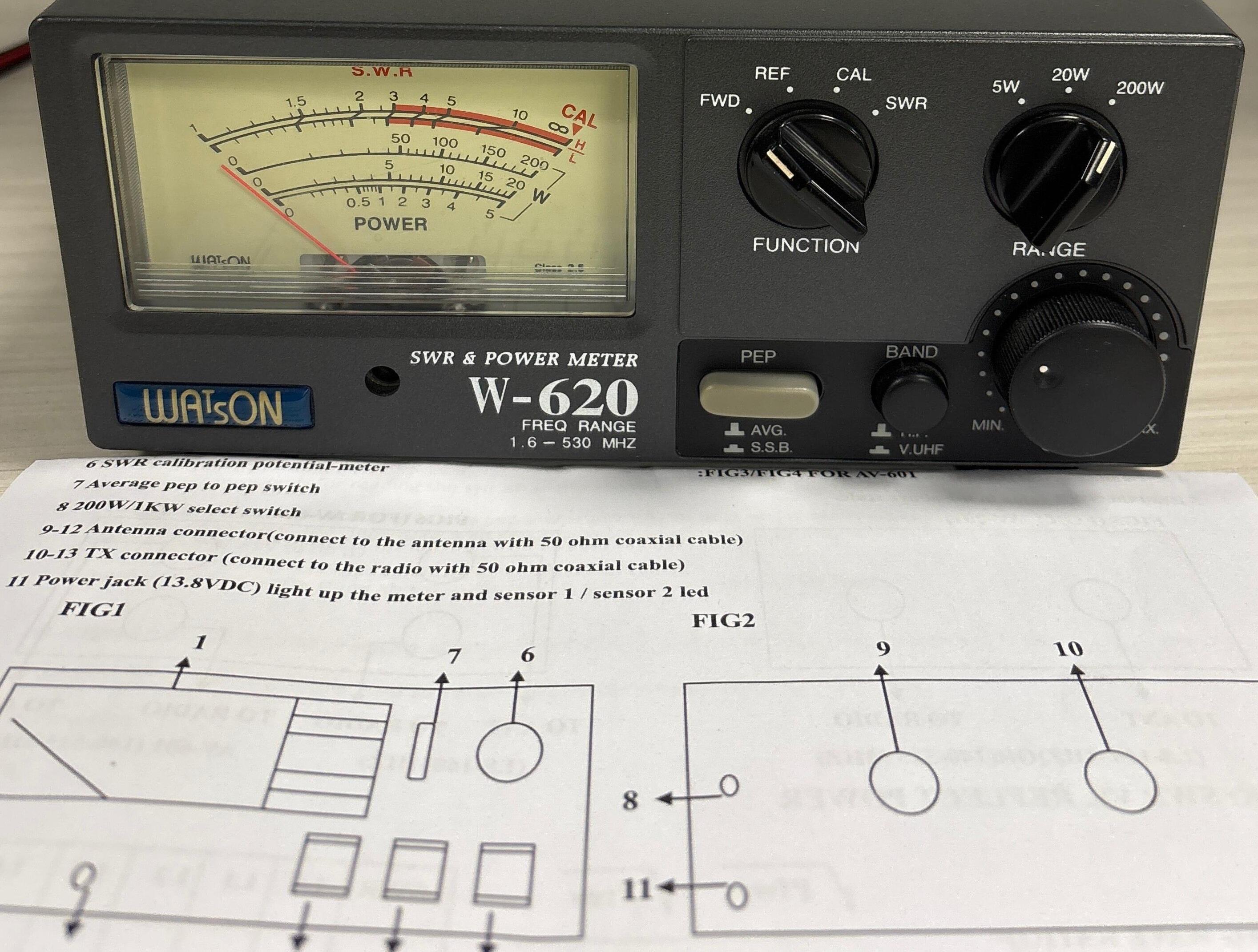 Second Hand Watson W-620 SWR & Power Meter - Radioworld UK