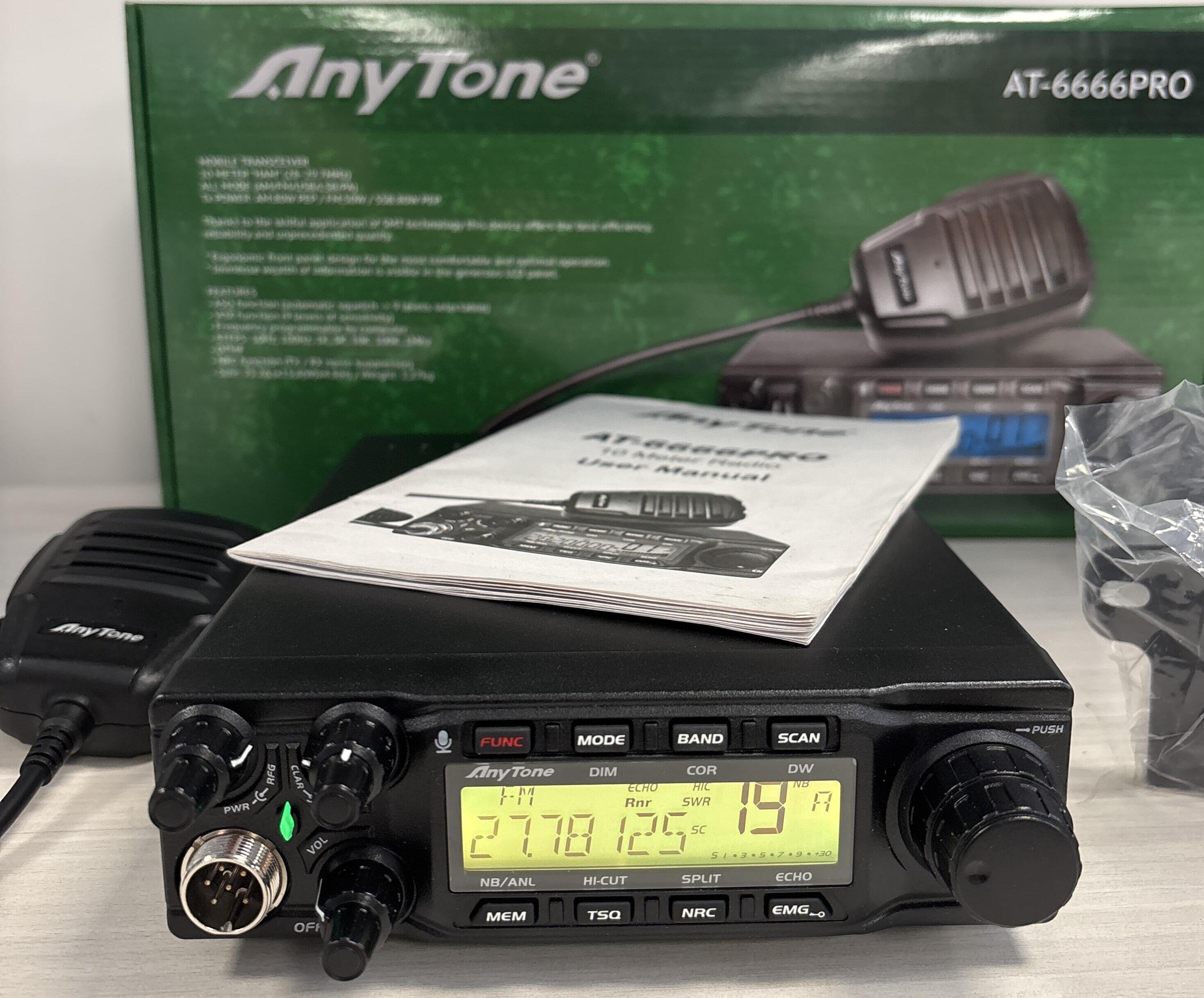 Second Hand Anytone AT-6666PRO 10 Meter Mobile Transceiver - Radioworld UK