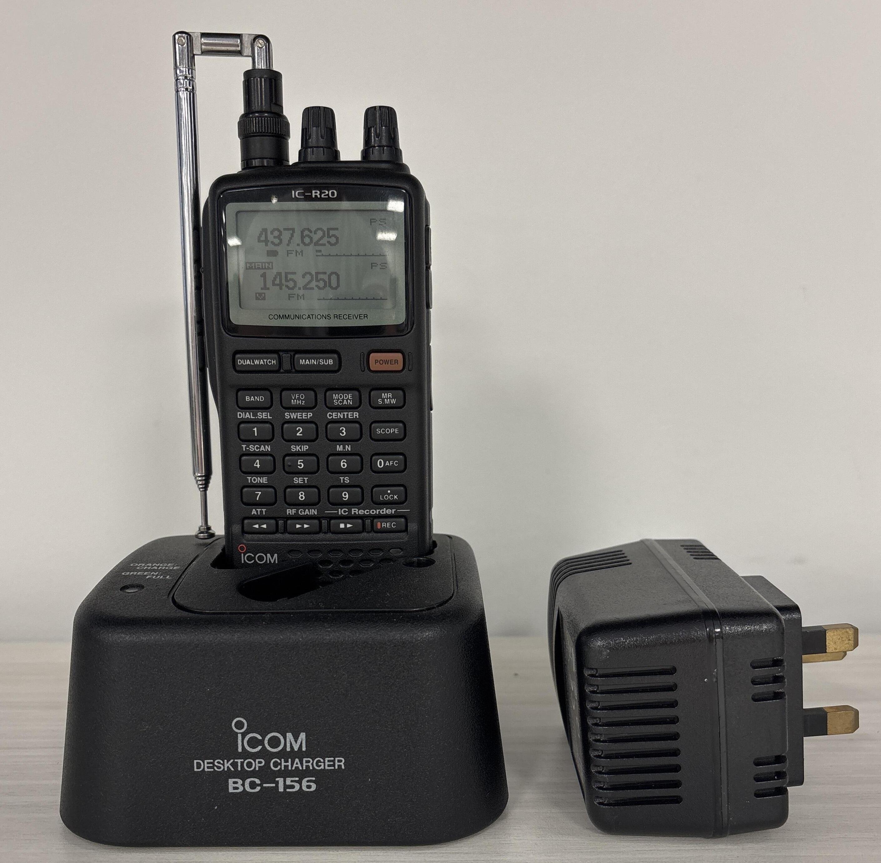 Second Hand Icom IC-R20 Wideband Scanner + BC-156 – Radioworld UK