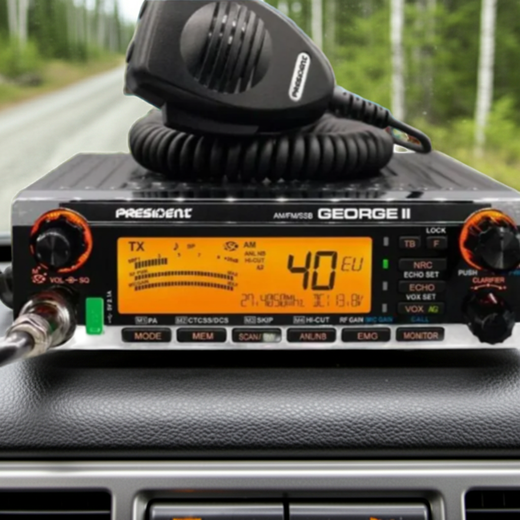 President George II CB Radio – Compact, Multi-Standard AM/FM Mobile ...