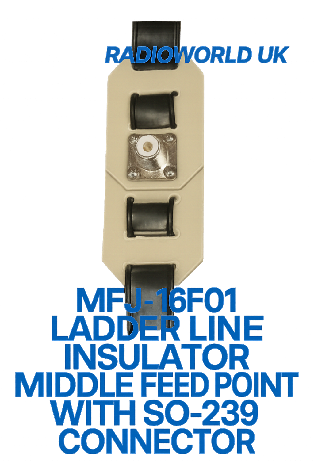 MFJ-16F01 Ladder Line Centre Insulator with SO-239 – Fibreglass ...