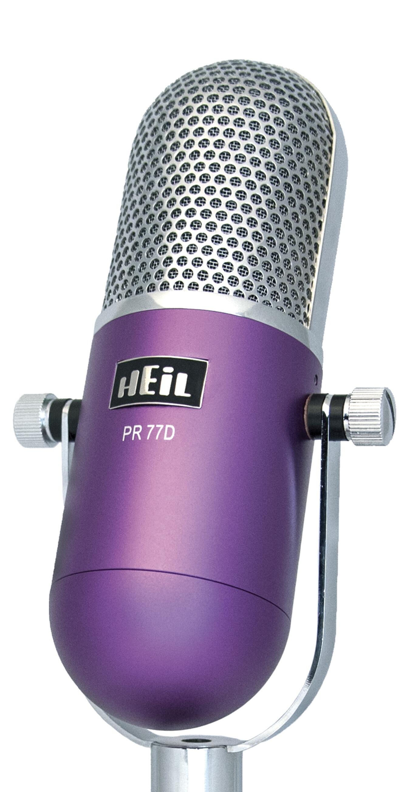 Heil Sound PR-77D Purple Microphone – Vintage Dynamic Cardioid ...