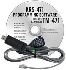 KRS-471 Programming Software and USB-K5D for the Kenwood TM-471