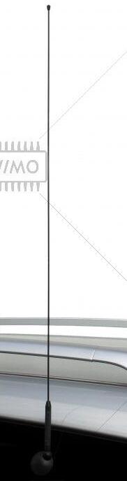 CB glass mount antenna is designed for use on the 11-meter band ...