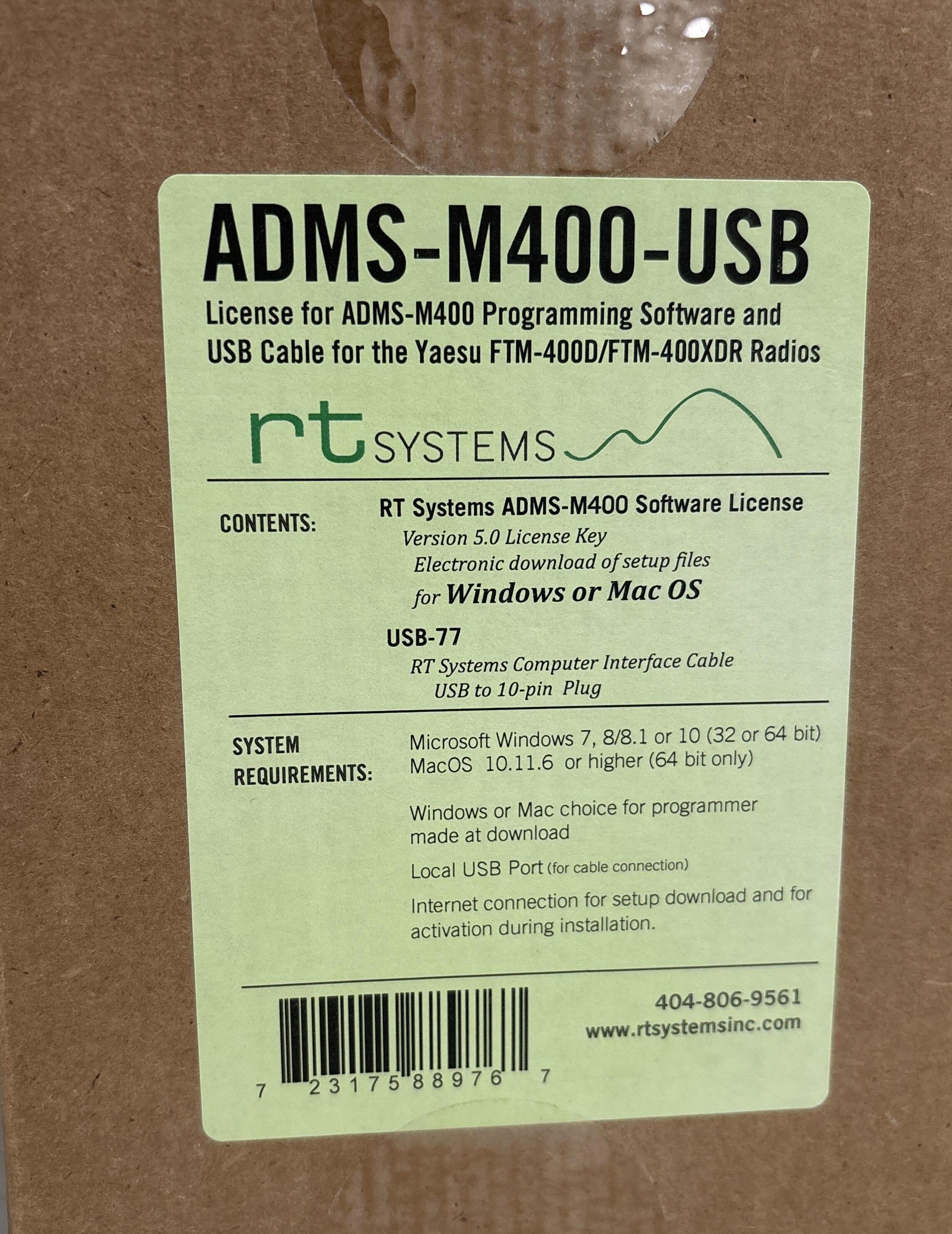 Second Hand Adms-m400 programming software and usb-77 cable - Yaesu FTM ...