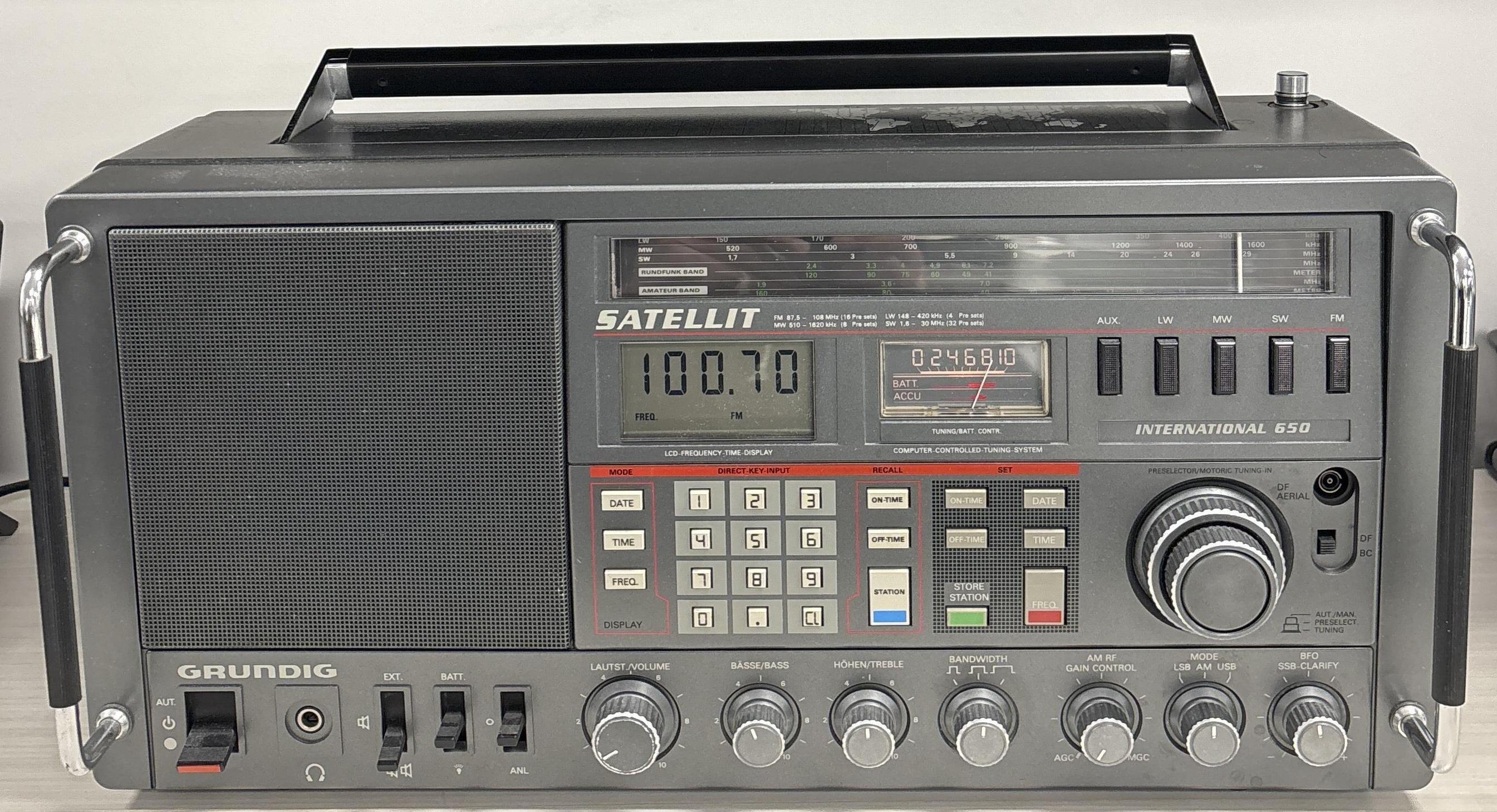 Second Hand Grundig Satellit 650 LW-MW-SW-FM Radio - Radioworld UK