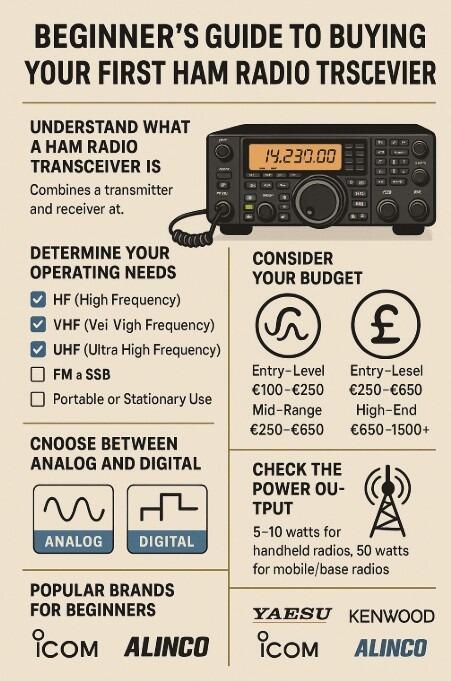 "Beginner's Guide to Buying Your First Ham Radio Transceiver" - Radioworld UK