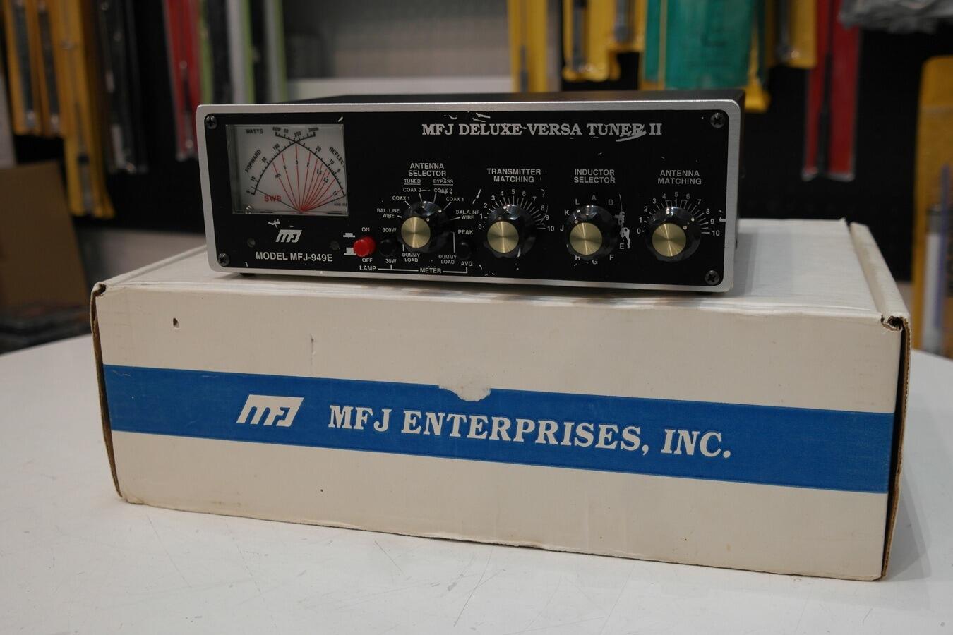 Second Hand MFJ-949E Deluxe Versa Tuner II – 300W Manual Antenna Tuner