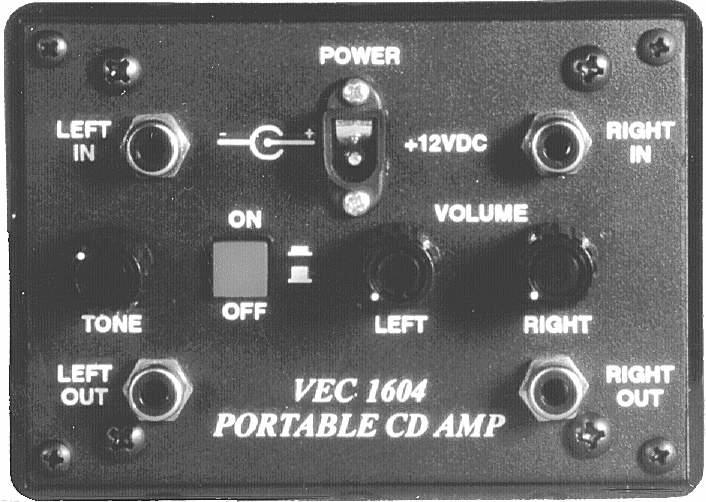 VEC-1604K Vectronics Portable CD Player Audio Amplifier Kit - ra