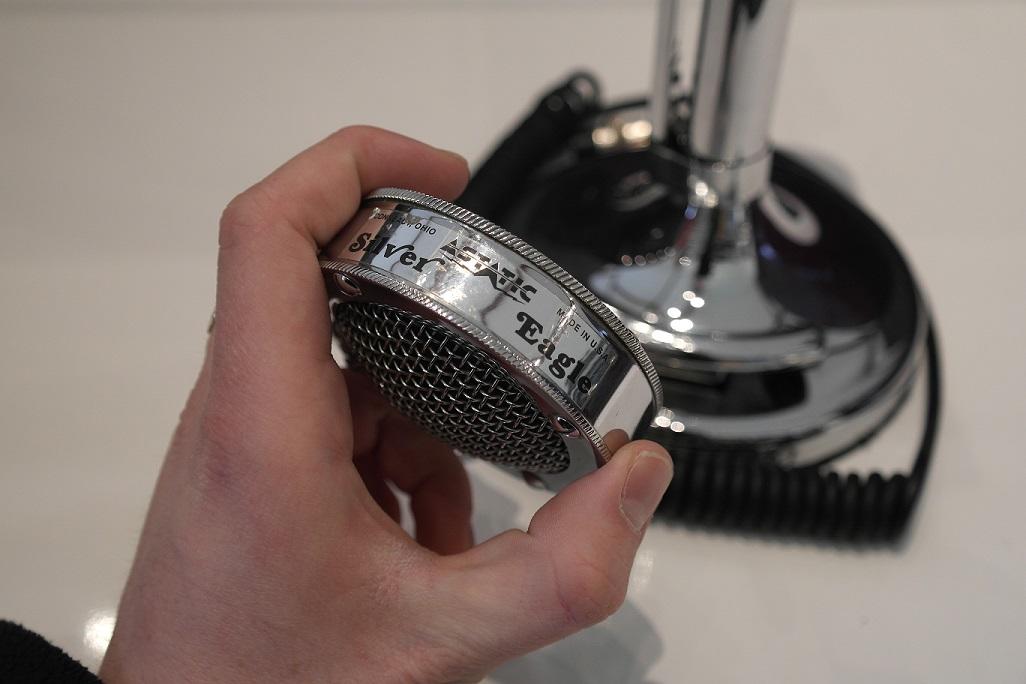 Second Hand Astatic D104 Silver Eagle Microphone With SSB