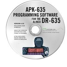 APK-635 Programming Software Only for the Alinco DR-635