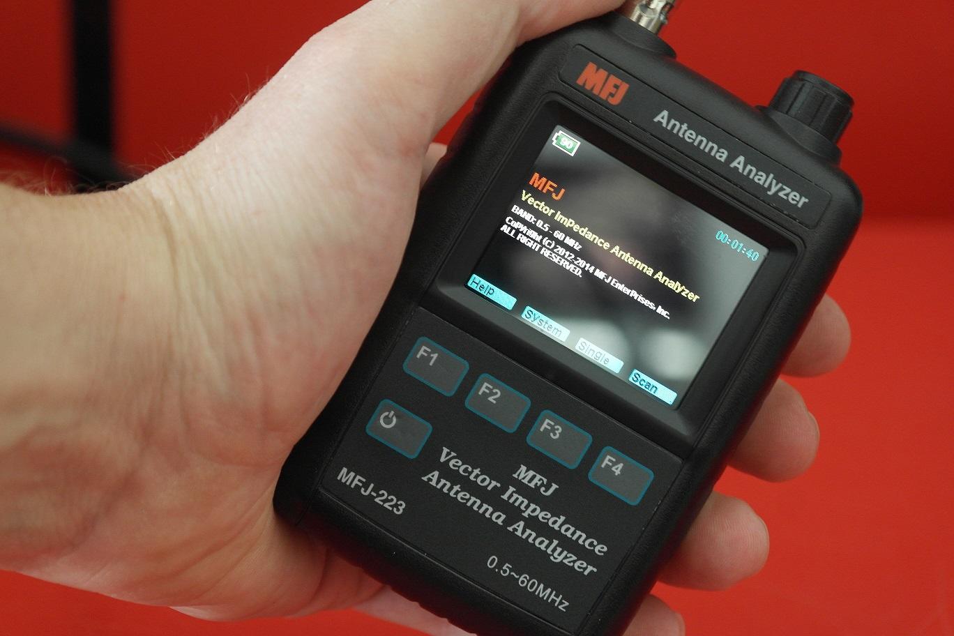 Second Hand MFJ-223 Small Colour Screen Antenna Analyser - RW UK