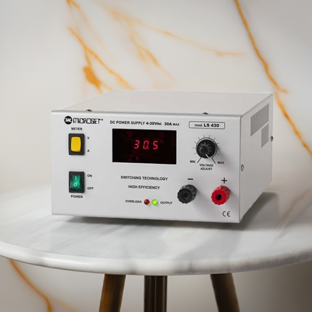 Microset LS430 switching power supply with voltage output adjust ...