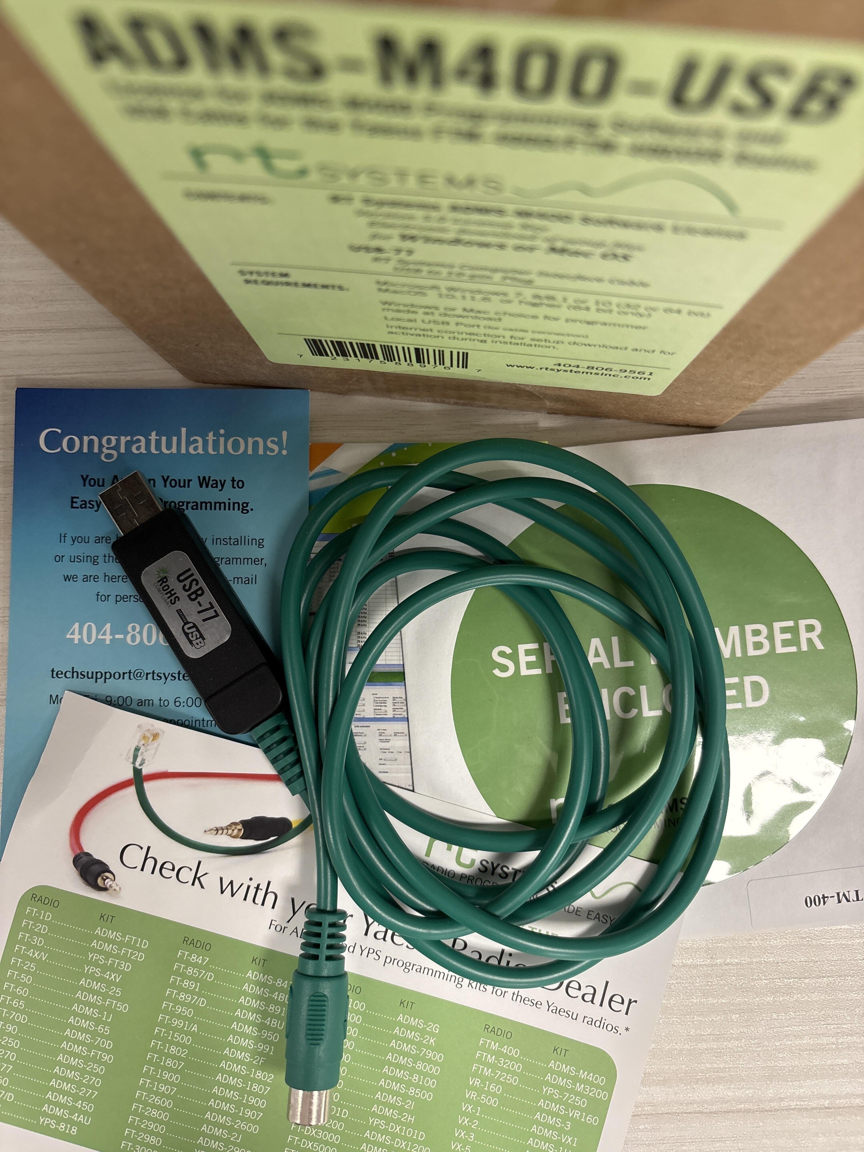 Second Hand Adms-m400 programming software and usb-77 cable - Yaesu FTM ...