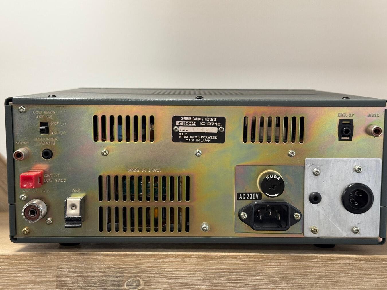 Second Hand Icom IC-R71E HF Communications Receiver – Radioworld UK