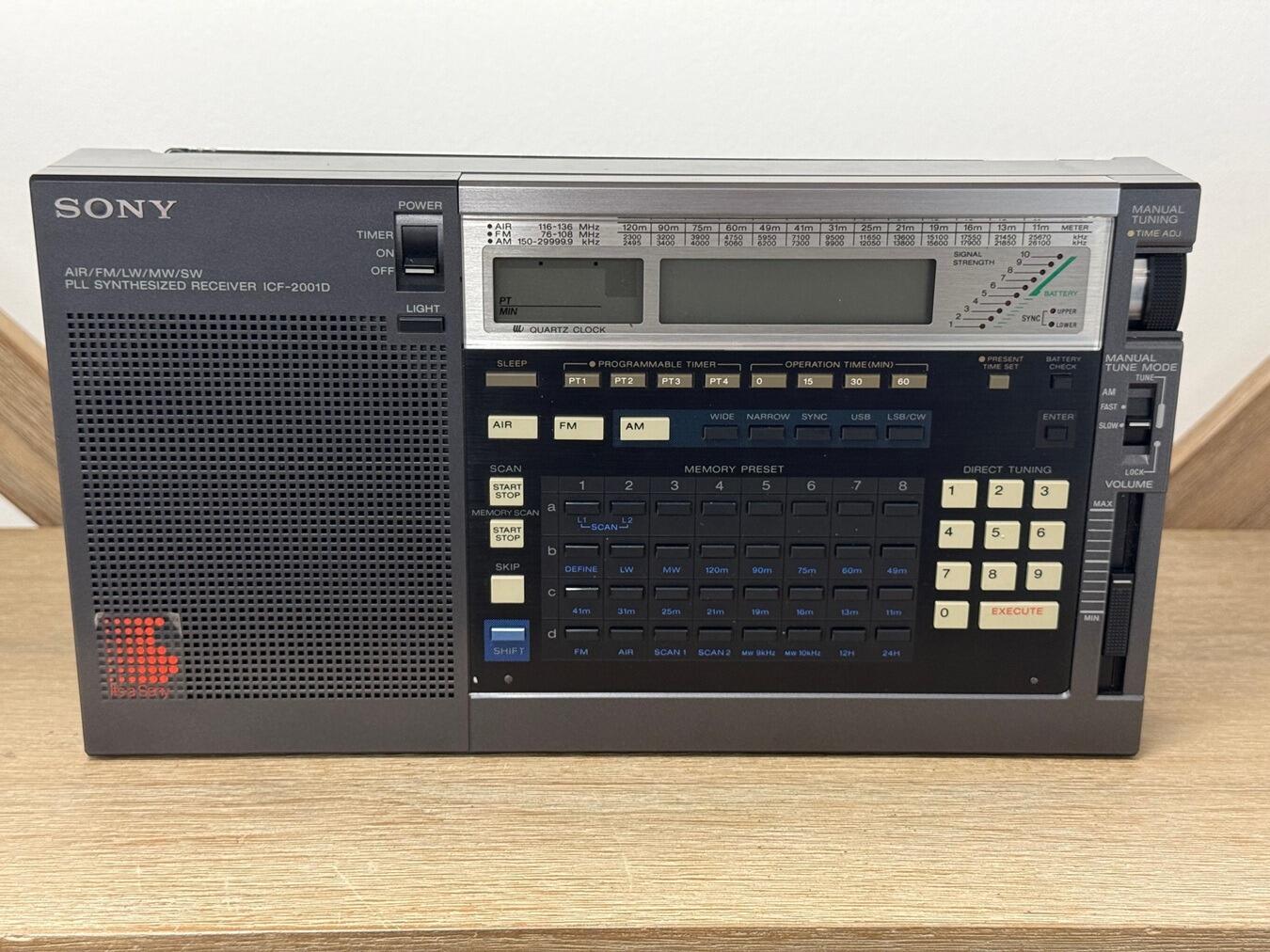 Second Hand Sony ICF-2001D HF/VHF Receiver | Radioworld