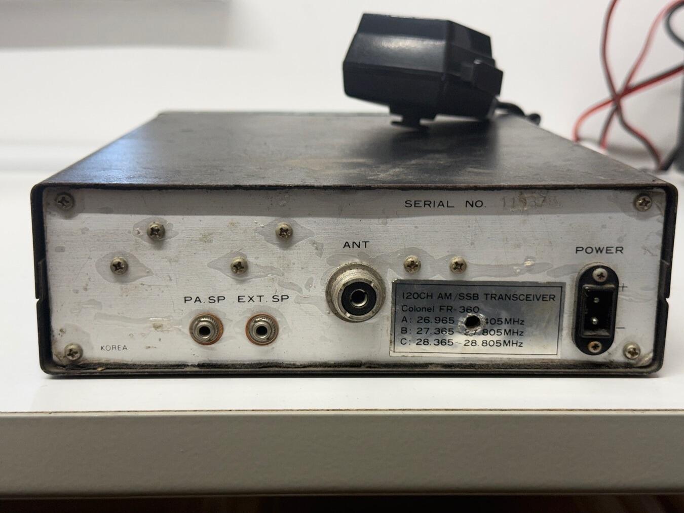 Second Hand Colonel FR360 CB Radio – Transmitting | Radioworld UK