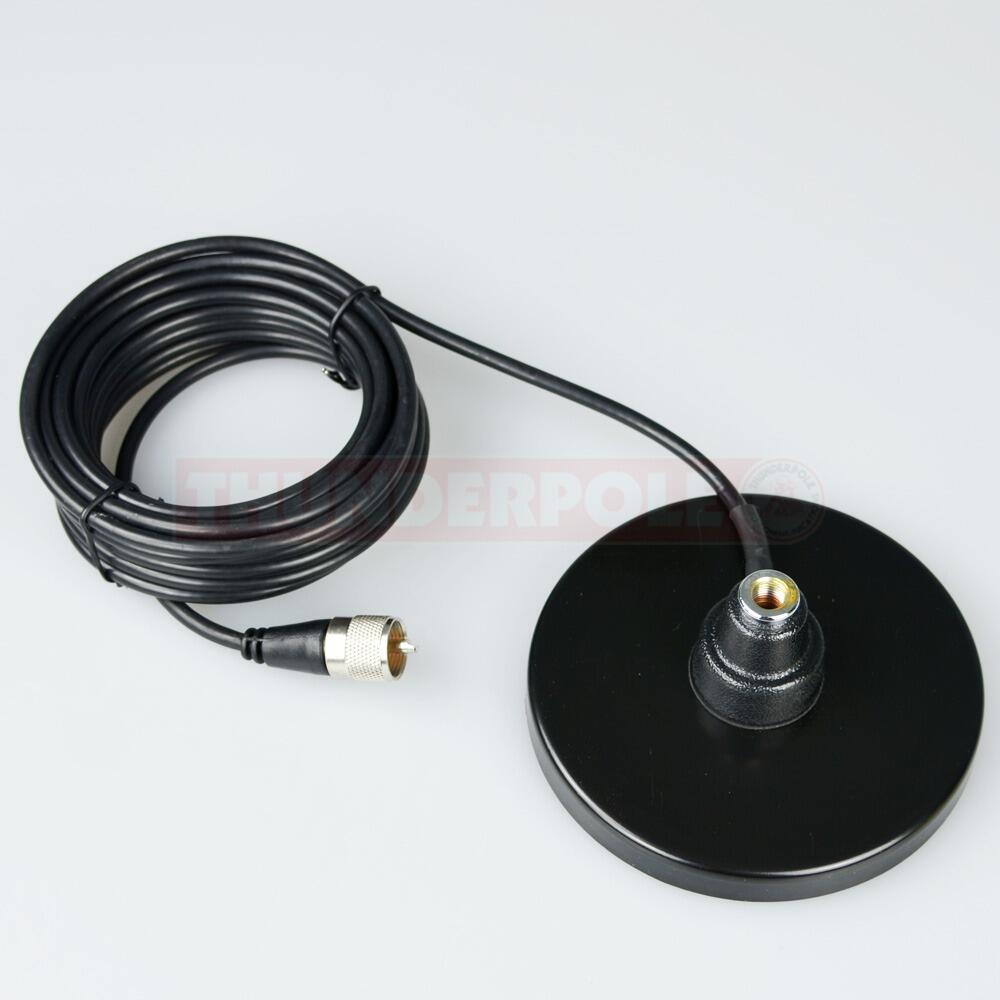 Thunderpole hd mag mount black - 5" pl259 plug - Radioworld UK