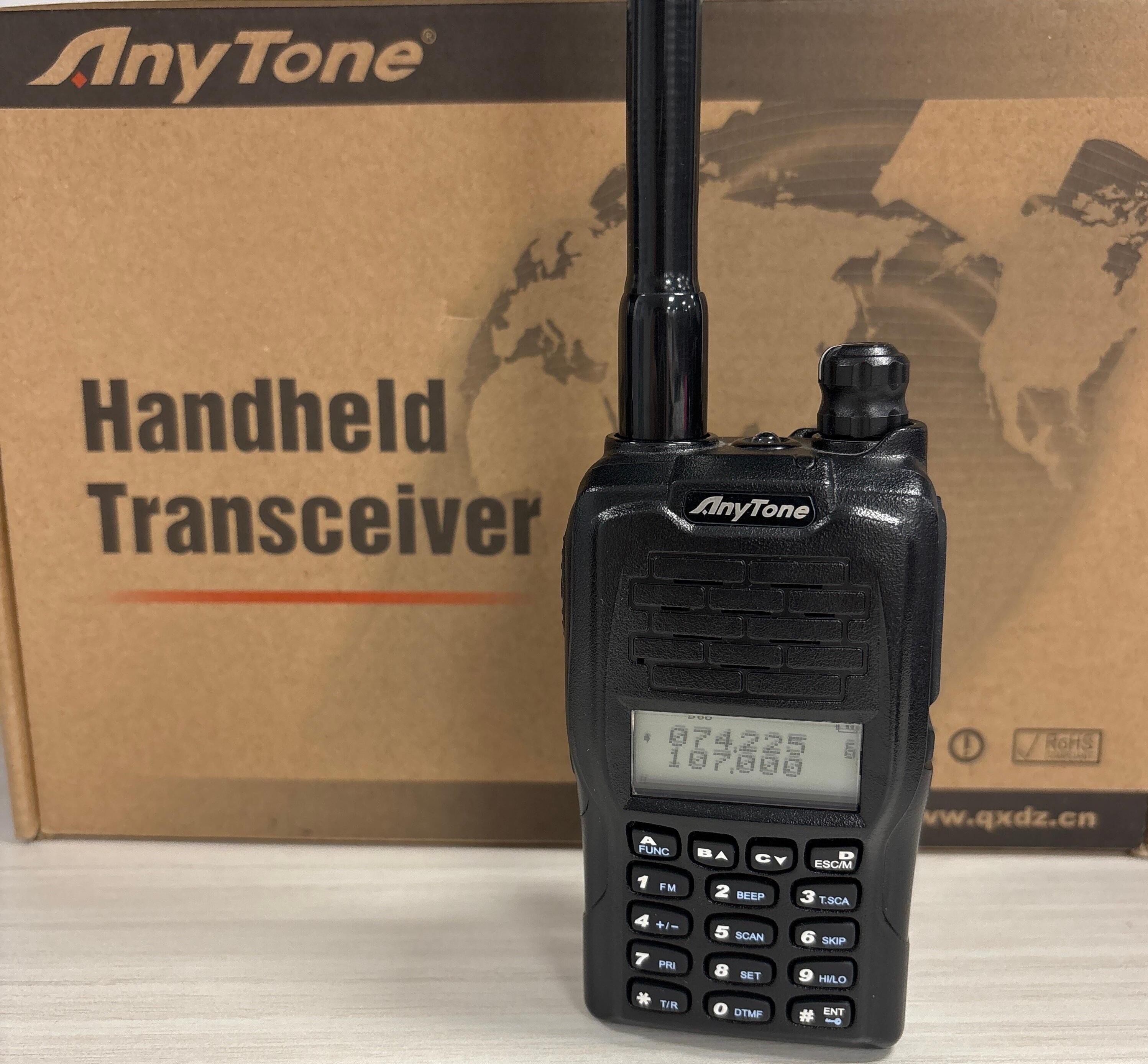 Second Hand Anytone at-288 4m 70 mhz handheld transceiver - Radioworld UK