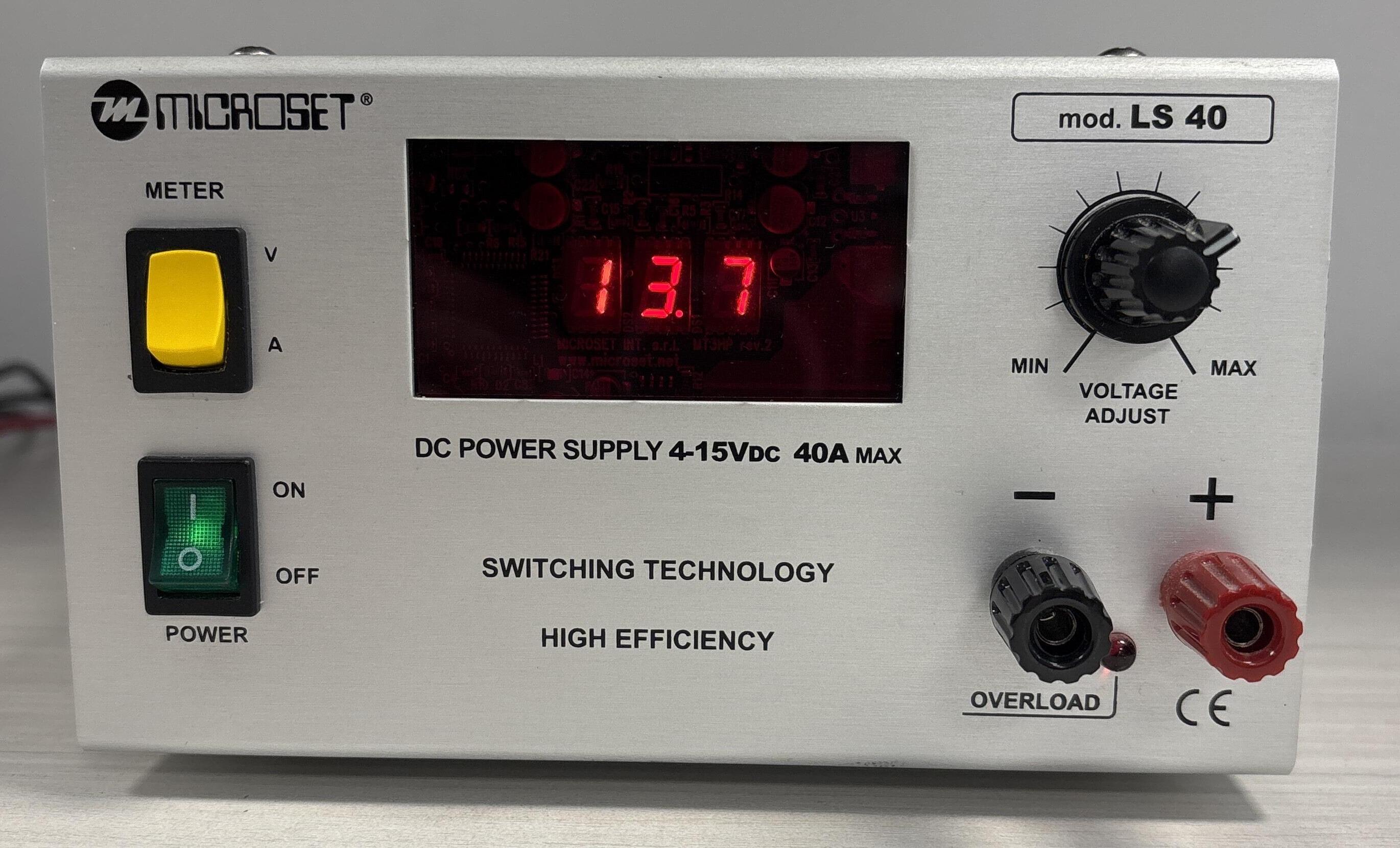 Second Hand Microset LS-40 Adjustable Power Supply 40A - Radioworld UK